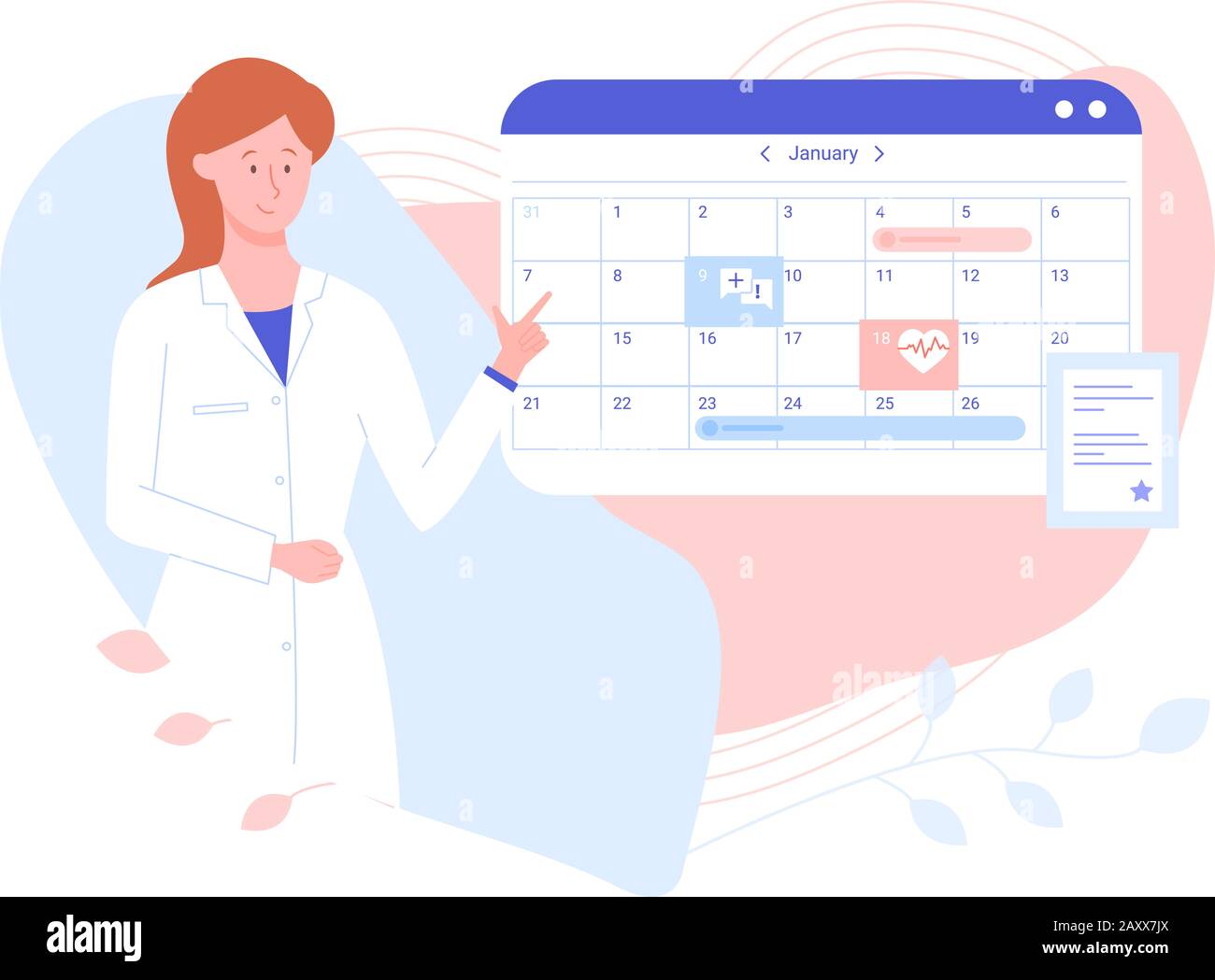 Appointment book doctor Cut Out Stock Images & Pictures - Alamy