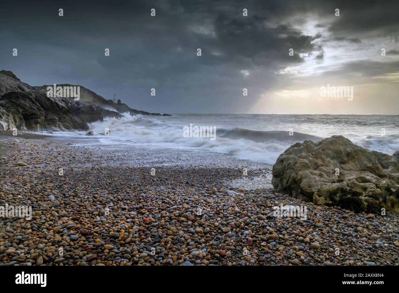 Coast bay shore storm beach hi-res stock photography and images - Alamy