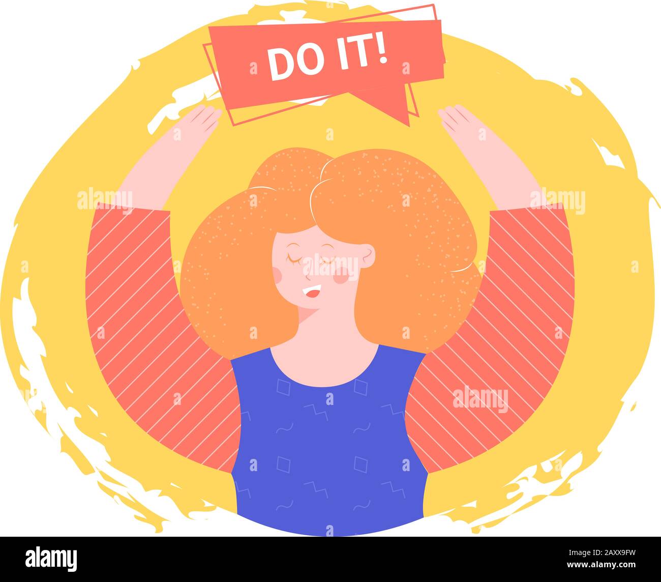 Just do it. Motivational illustration Stock Vector Image & Art - Alamy