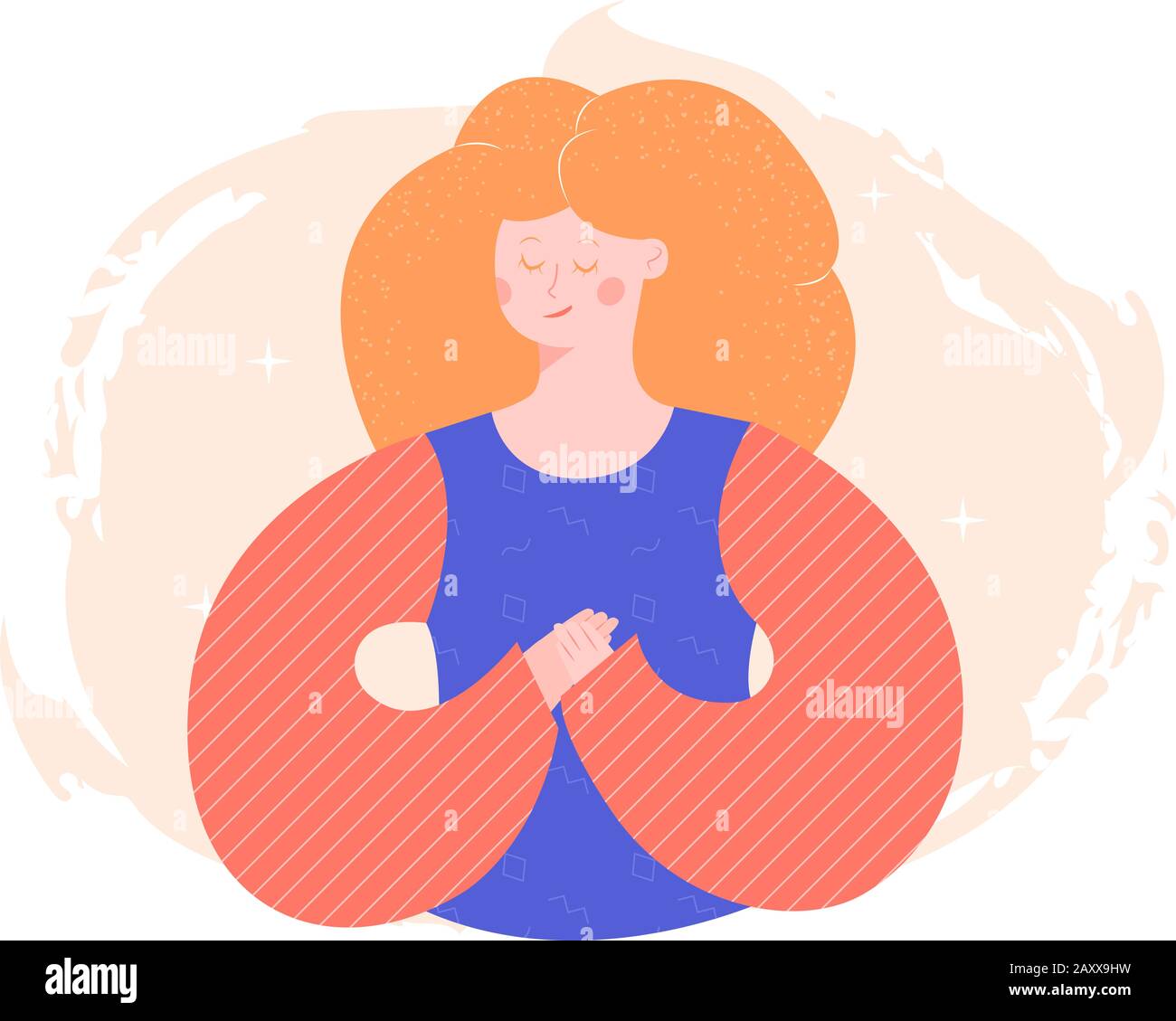 Cute odd character girl Stock Vector Image & Art - Alamy