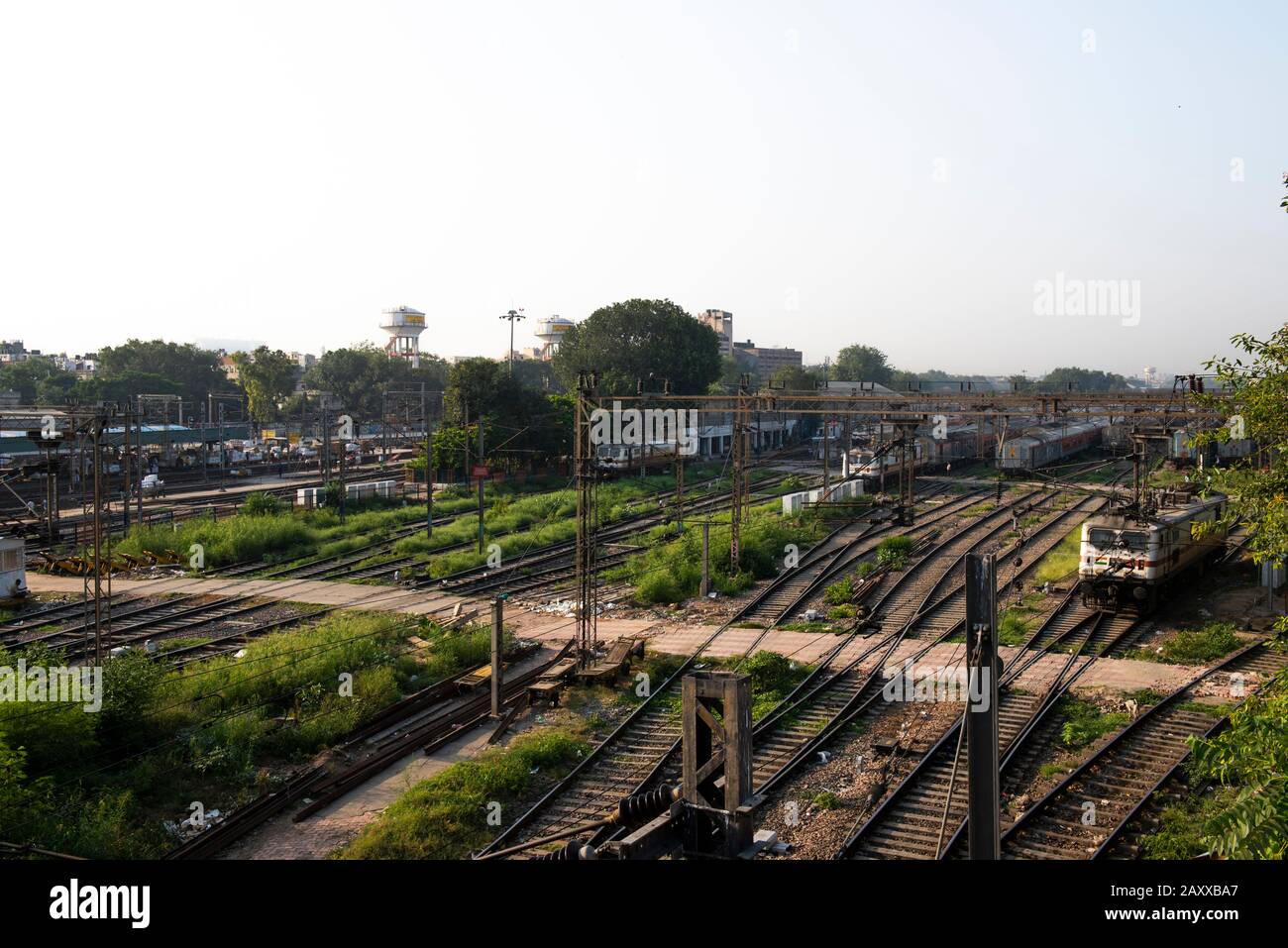 Indian railway crossing hi-res stock photography and images - Alamy