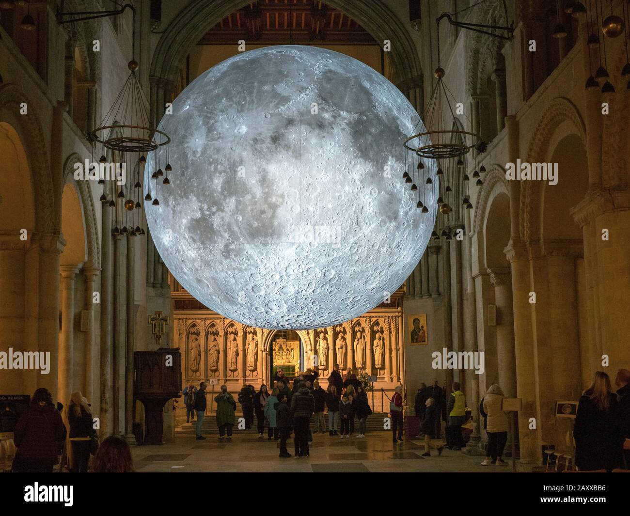Rochester, Kent, UK. 13th Feb, 2020. The Museum of the Moon is an ...