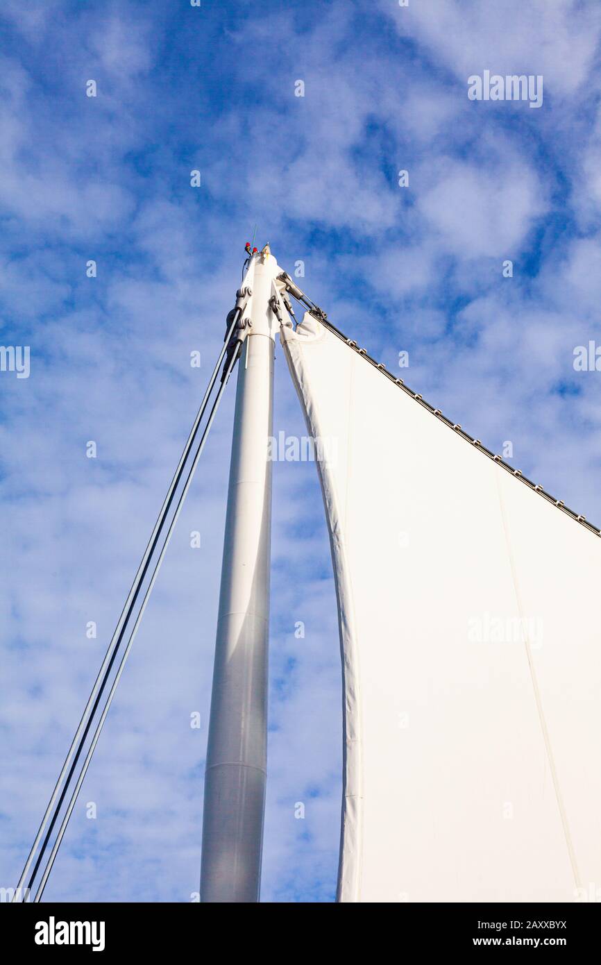 Abstract image of the sail roof of the Vancouver East Convention Centre ...