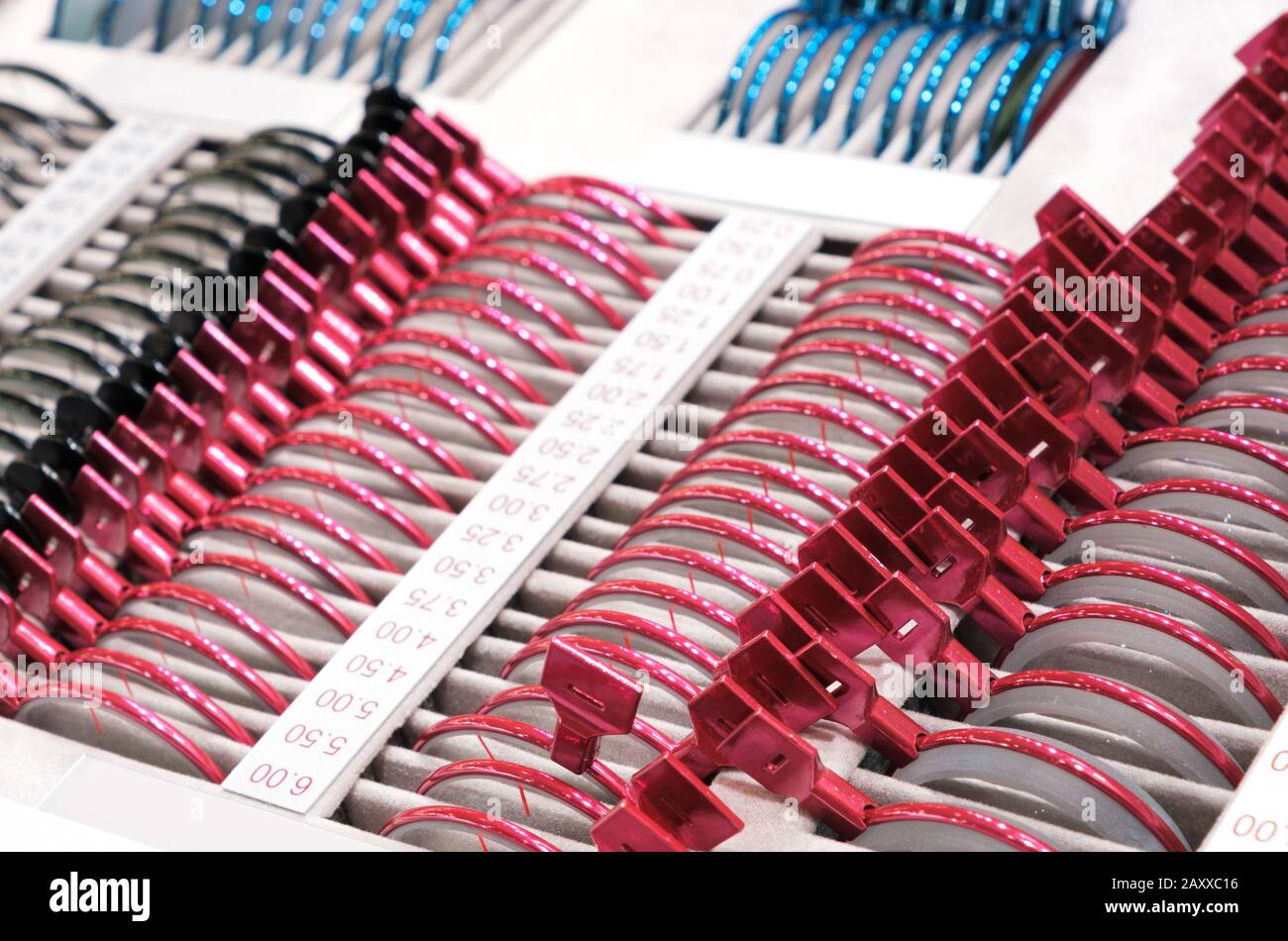 Test rim for checking the vision. Set for diagnostics and selection of ...