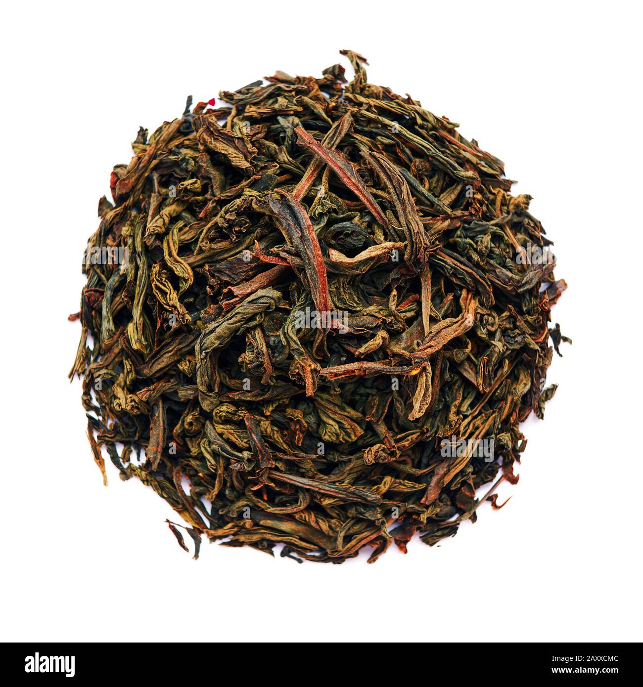 English tea. An assortment of dry leaves. Isolated on white background ...