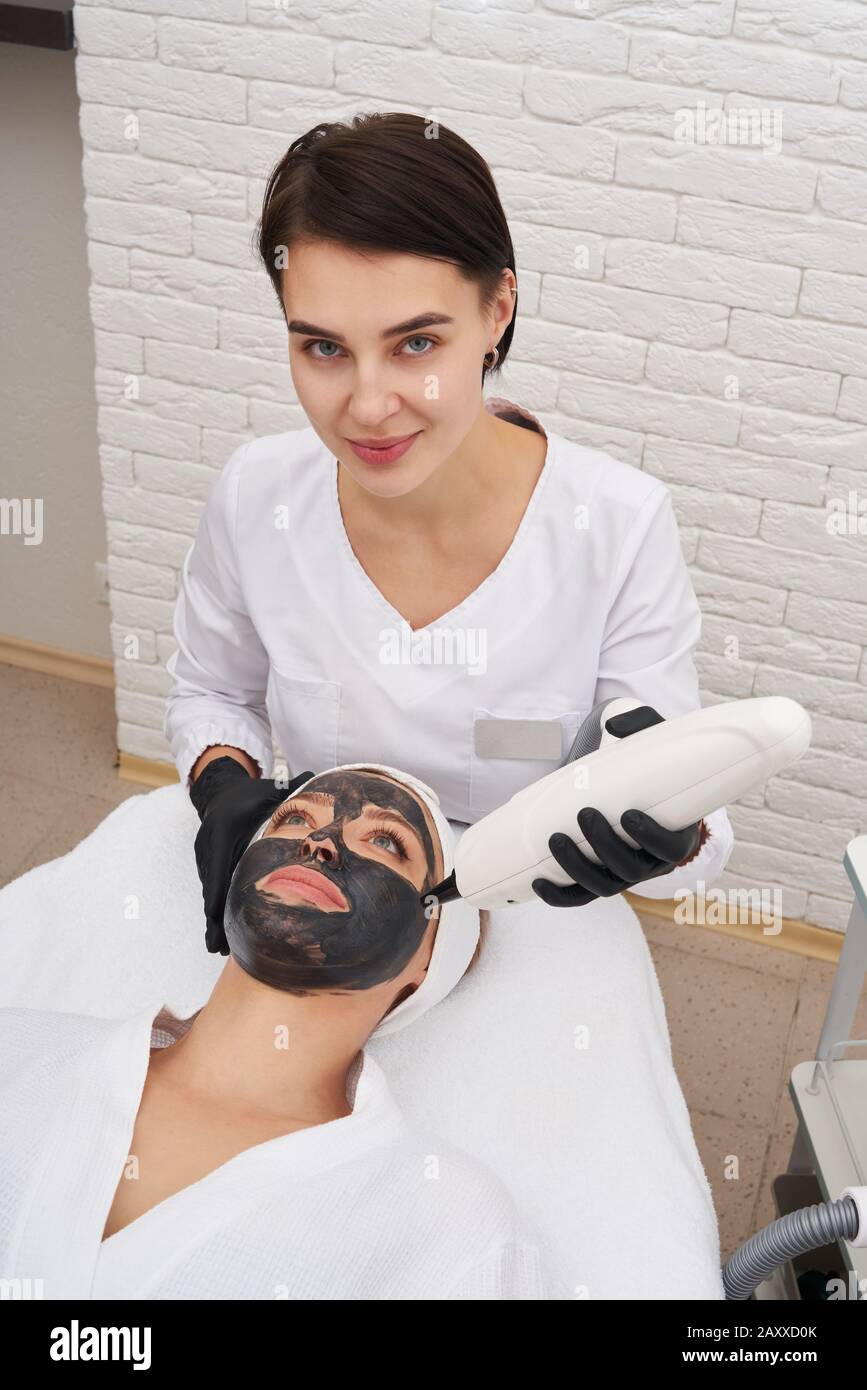 Mature woman face peel hi-res stock photography and images - Alamy