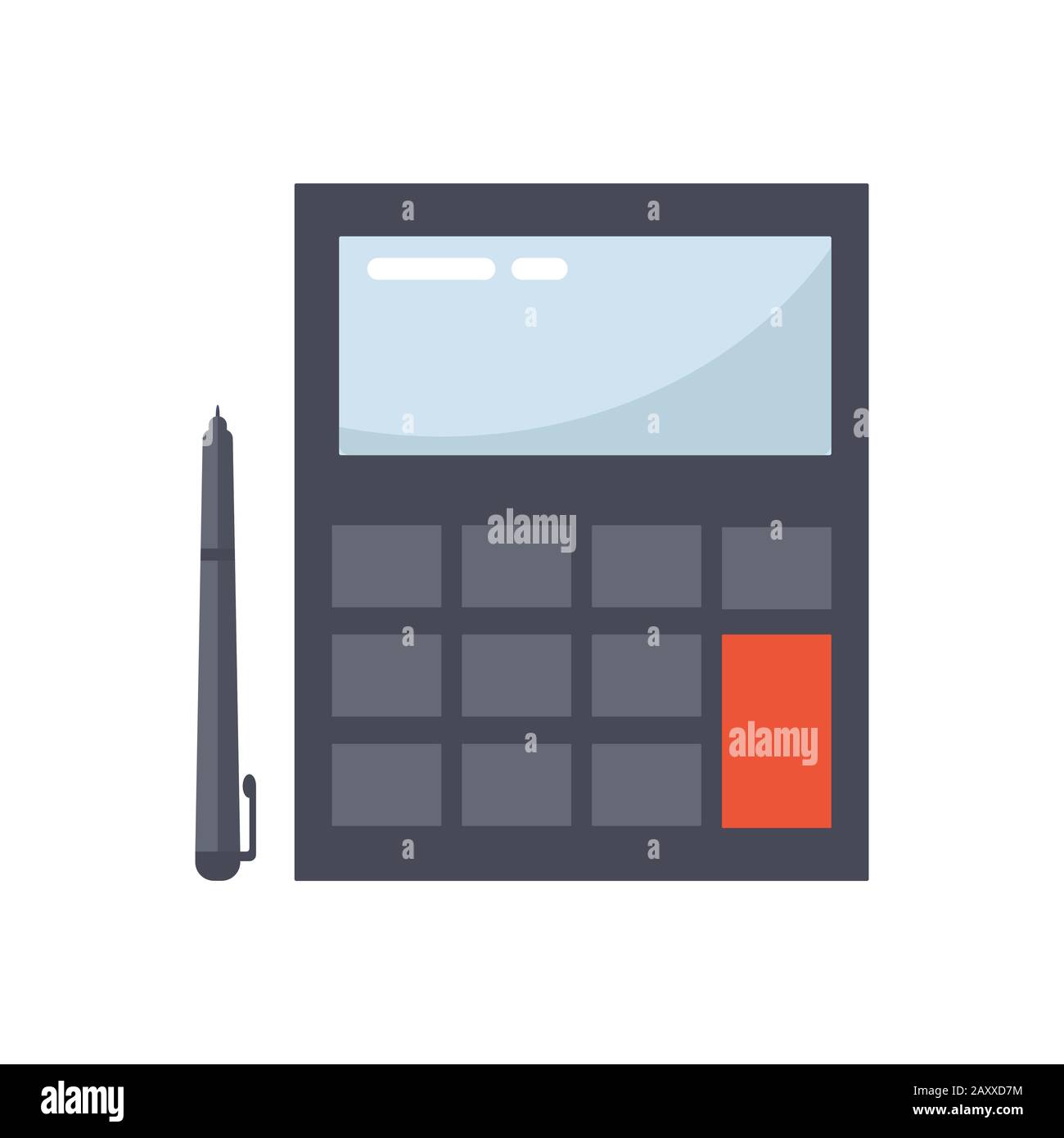 Pen calculator Stock Vector Images - Alamy