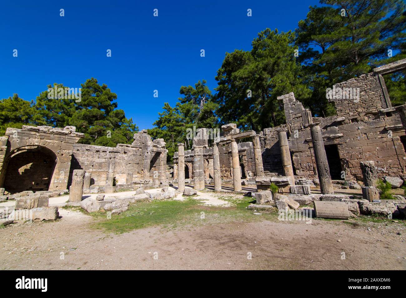 Ancient city Seleukeia in Manavgat, Turkey Stock Photo - Alamy