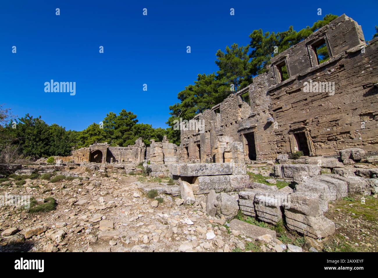 Ancient city Seleukeia in Manavgat, Turkey Stock Photo - Alamy