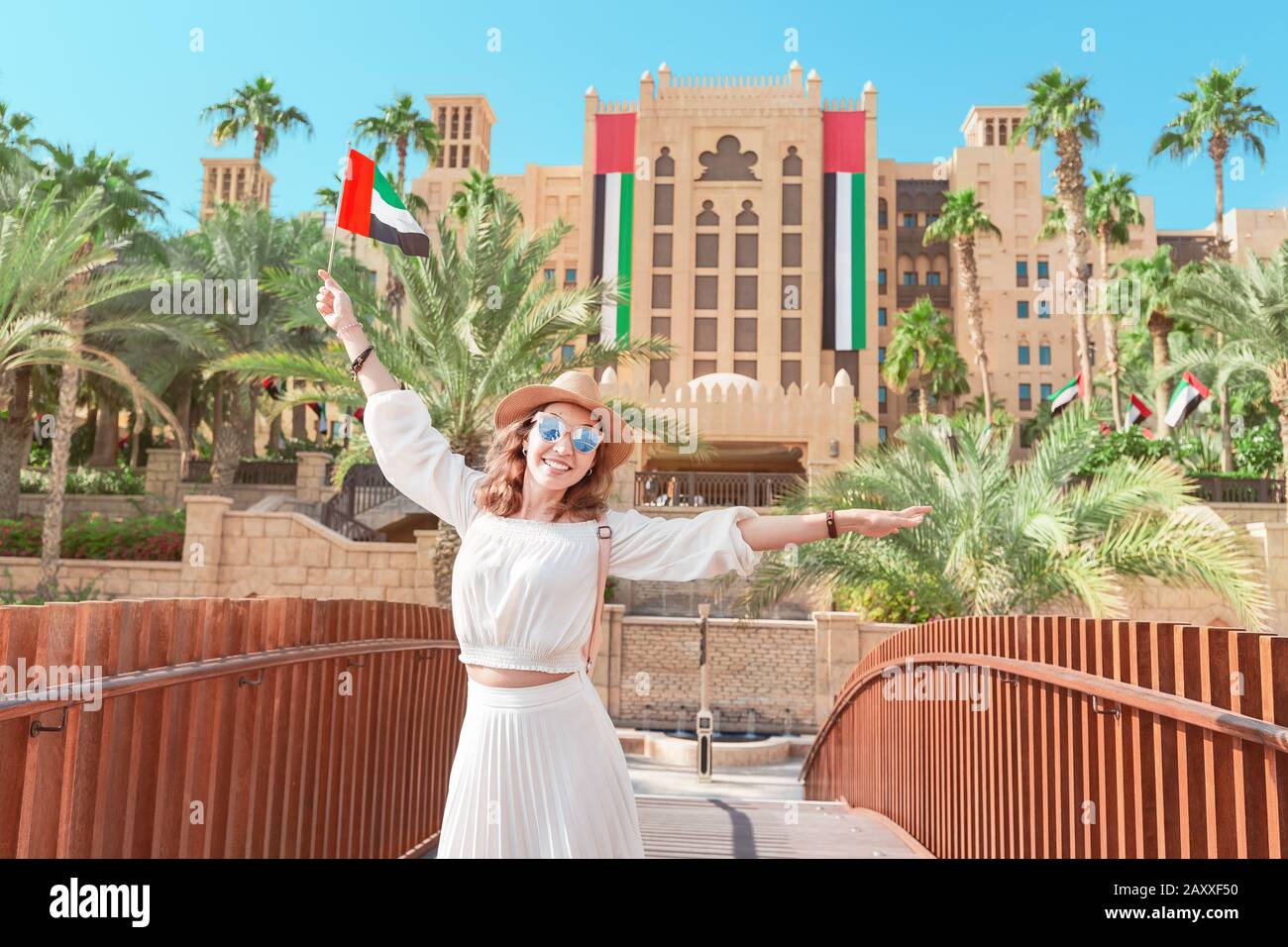 Uae flag jumeirah hi-res stock photography and images - Alamy