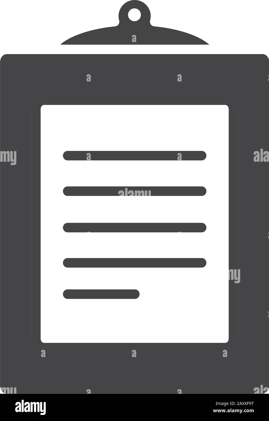 office clipboard report document stationery supply vector illustration ...
