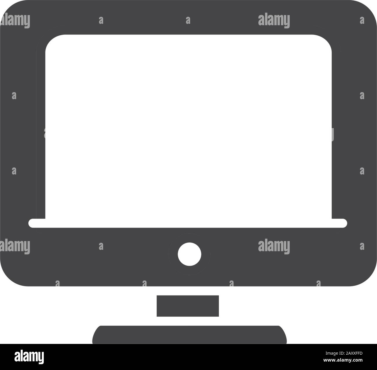 office computer monitor technology supply vector illustration ...
