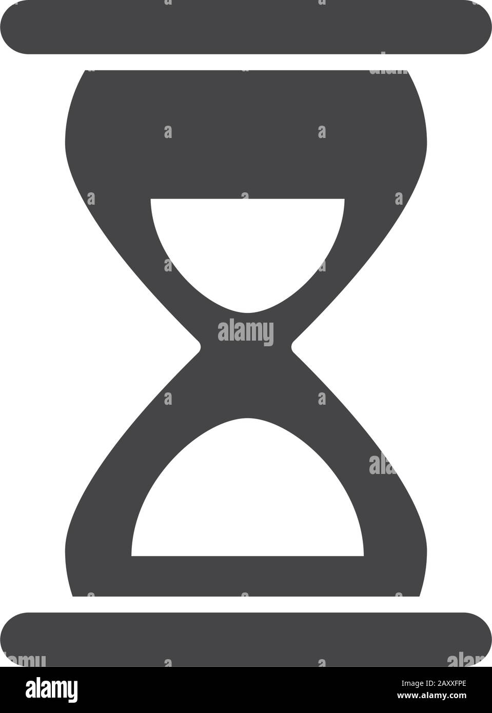 office hourglass clock time business supply vector illustration ...