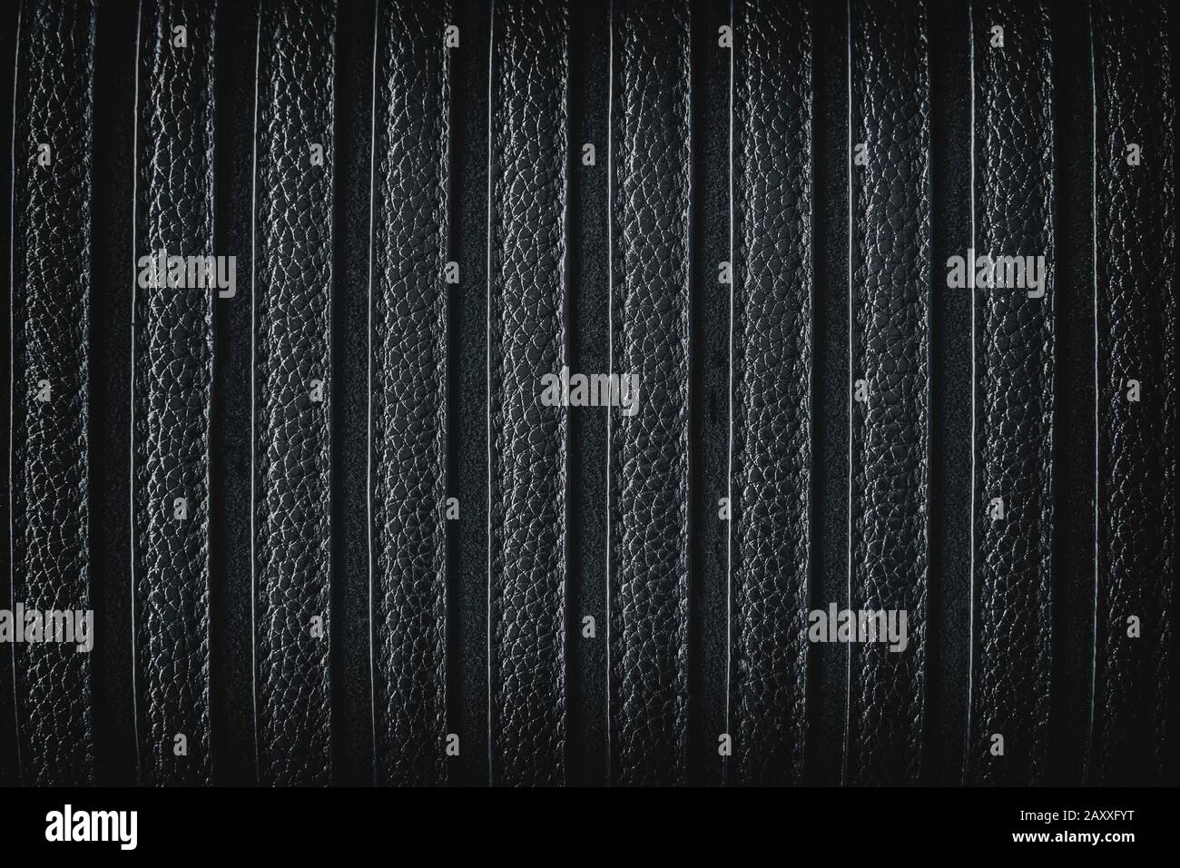 Texture of genuine leather striped with suede. Abstract black ...