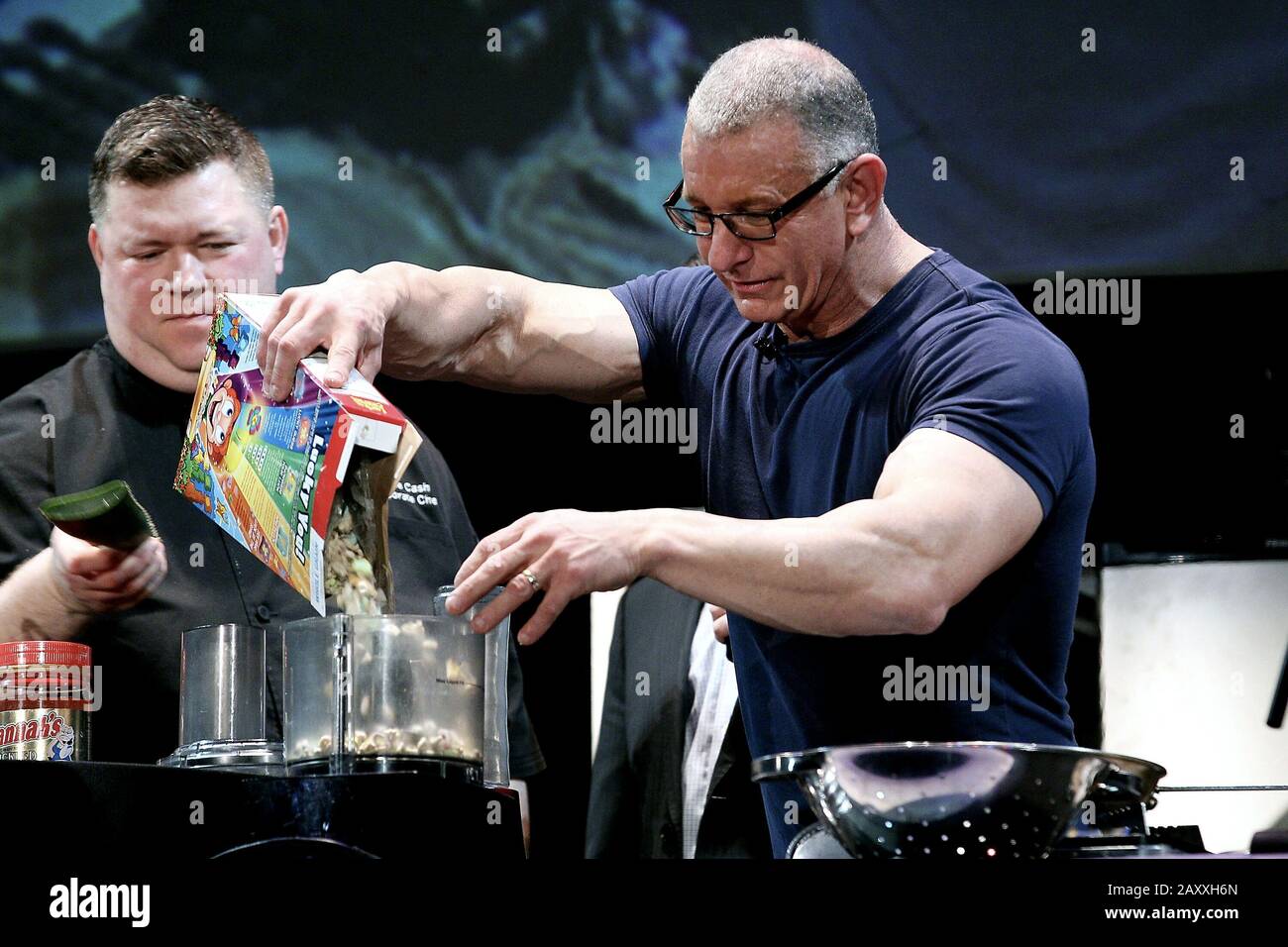 Kingston, NY, USA. 15 February, 2015. Chef, Robert Irvine, on stage at ...