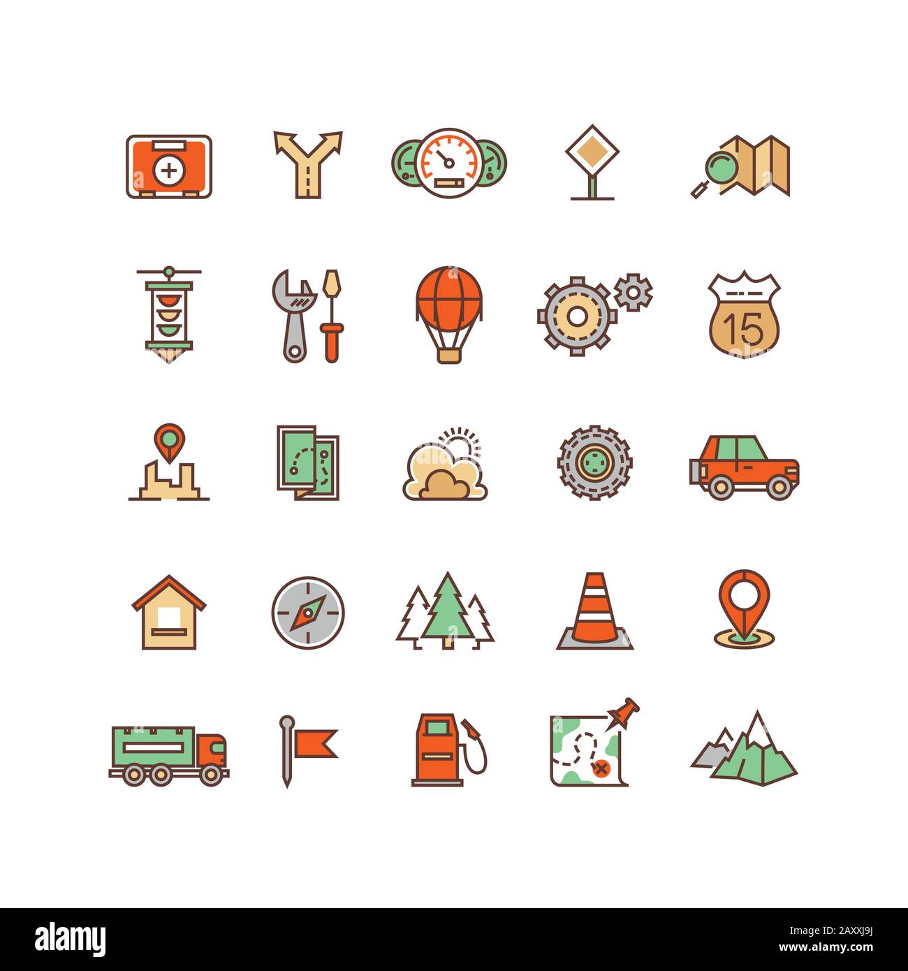 Drive engine motor navigation Stock Vector Images - Alamy