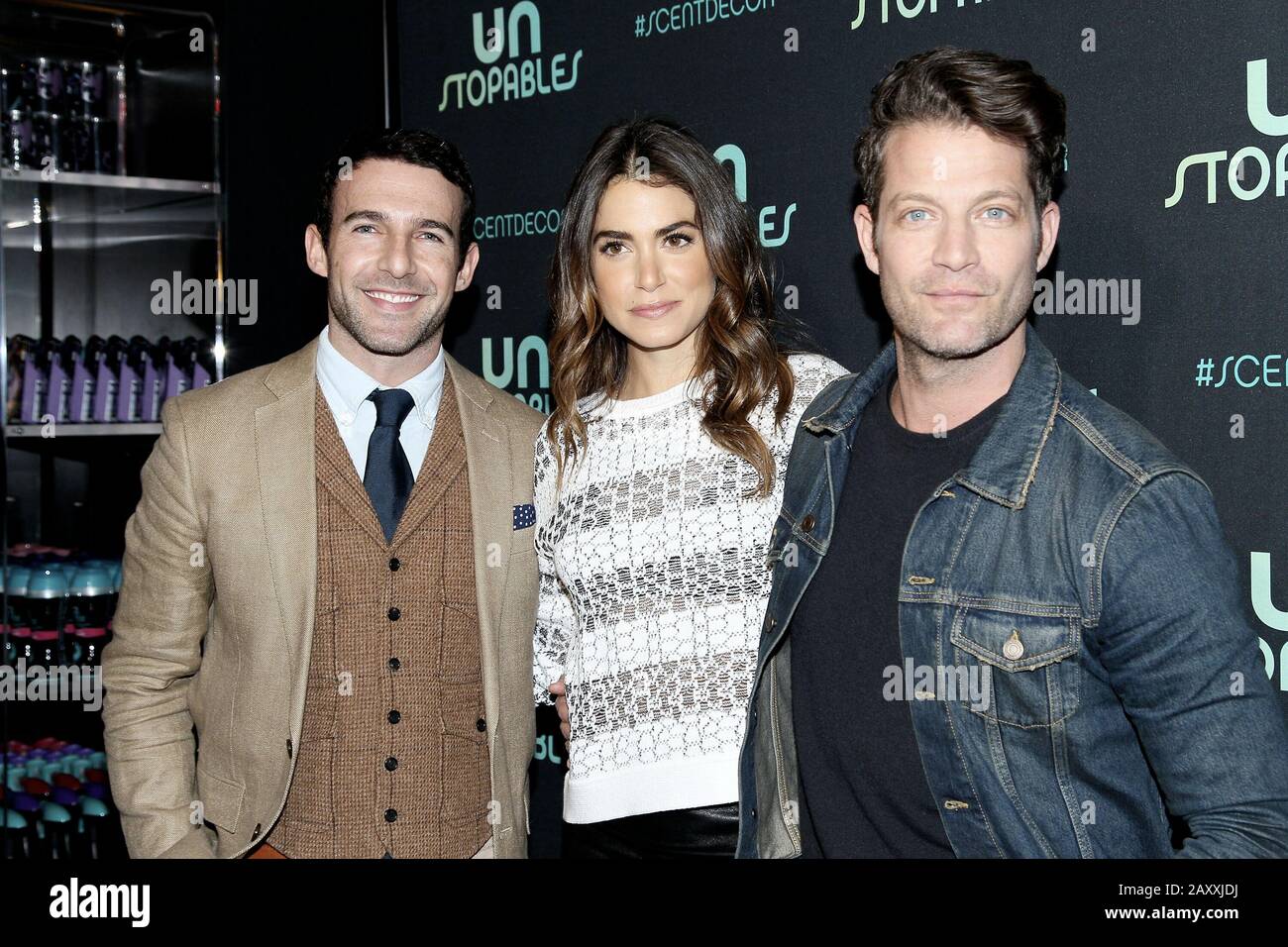 New York, NY, USA. 19 February, 2015. Carlos Huber, Nikki Reed, Nate ...