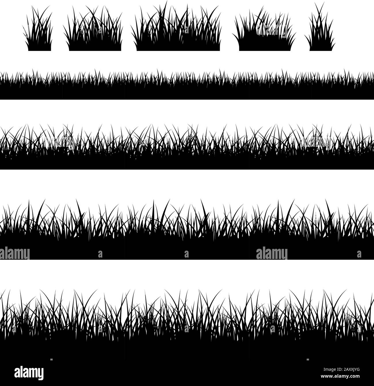 African Grass Silhouette