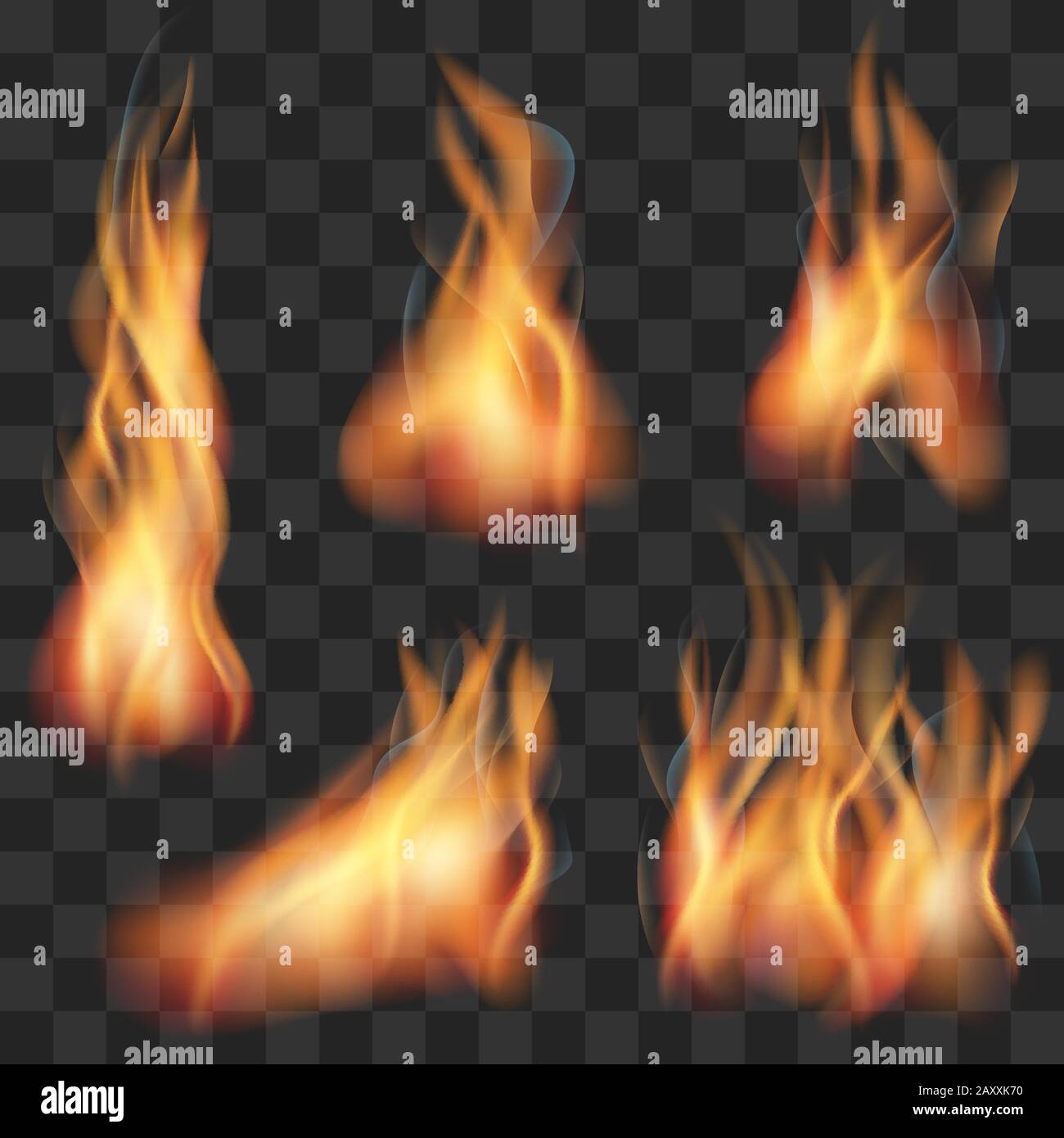 Real Flame Vector