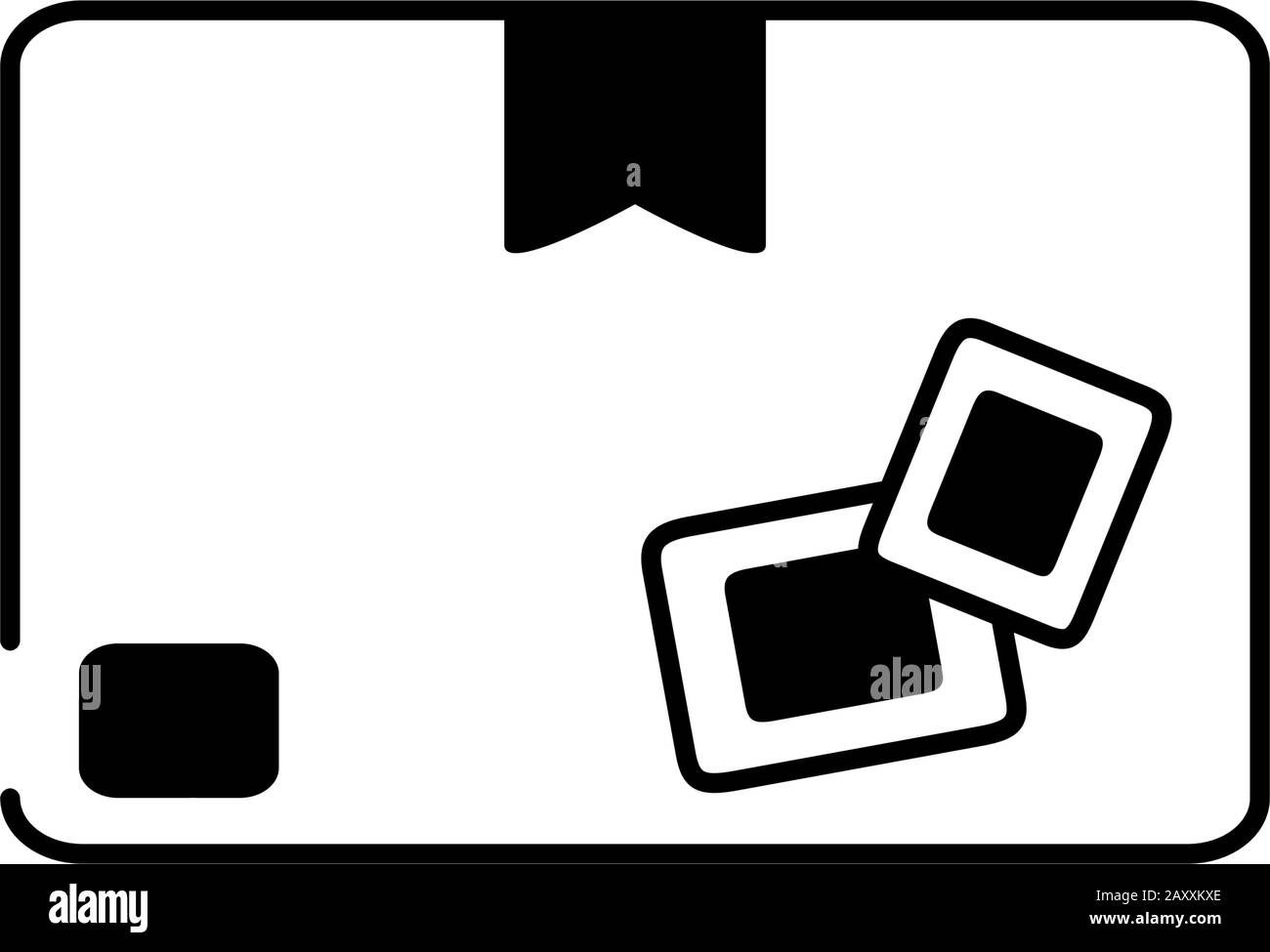 envelope mail cargo delivery vector illustration line style icon Stock ...