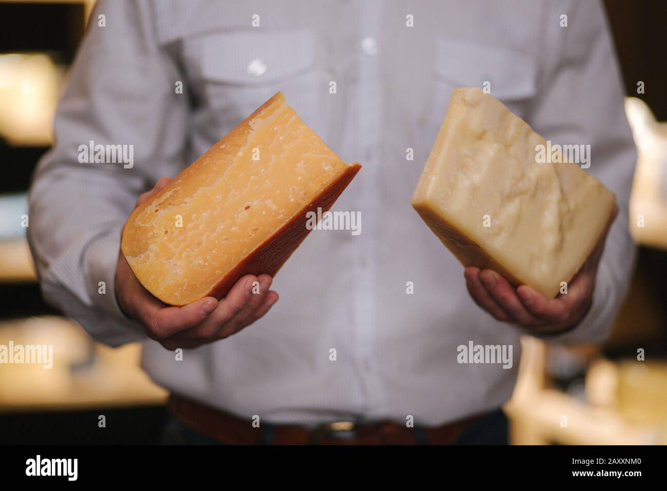 Cheddar cheese man hands hi-res stock photography and images - Alamy
