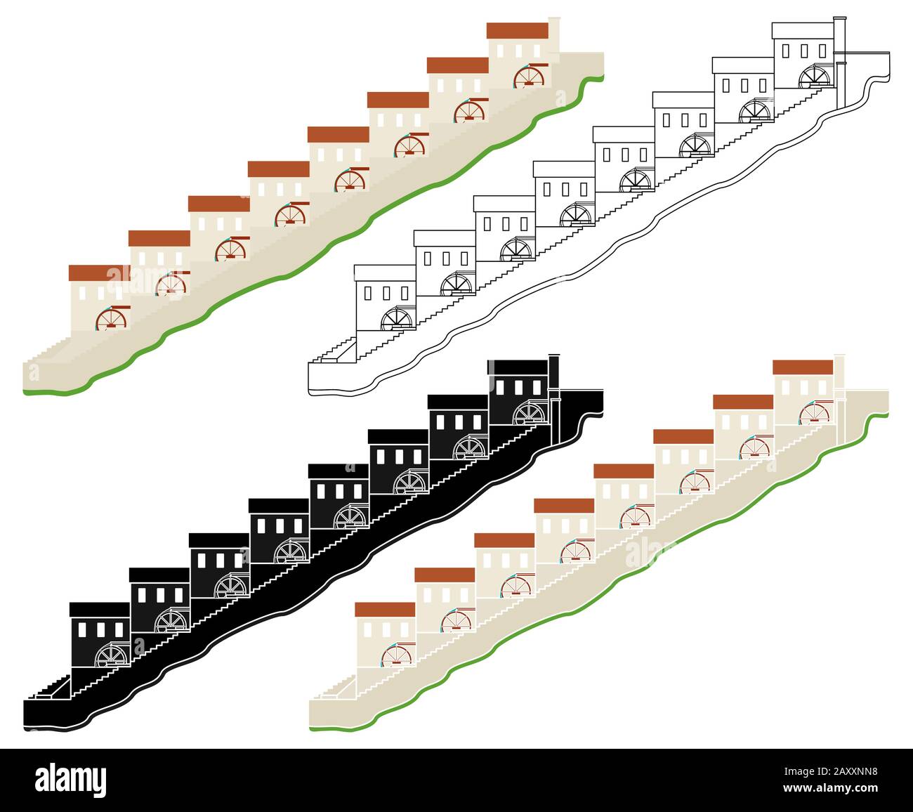 Roman engineering device Stock Vector Images - Alamy