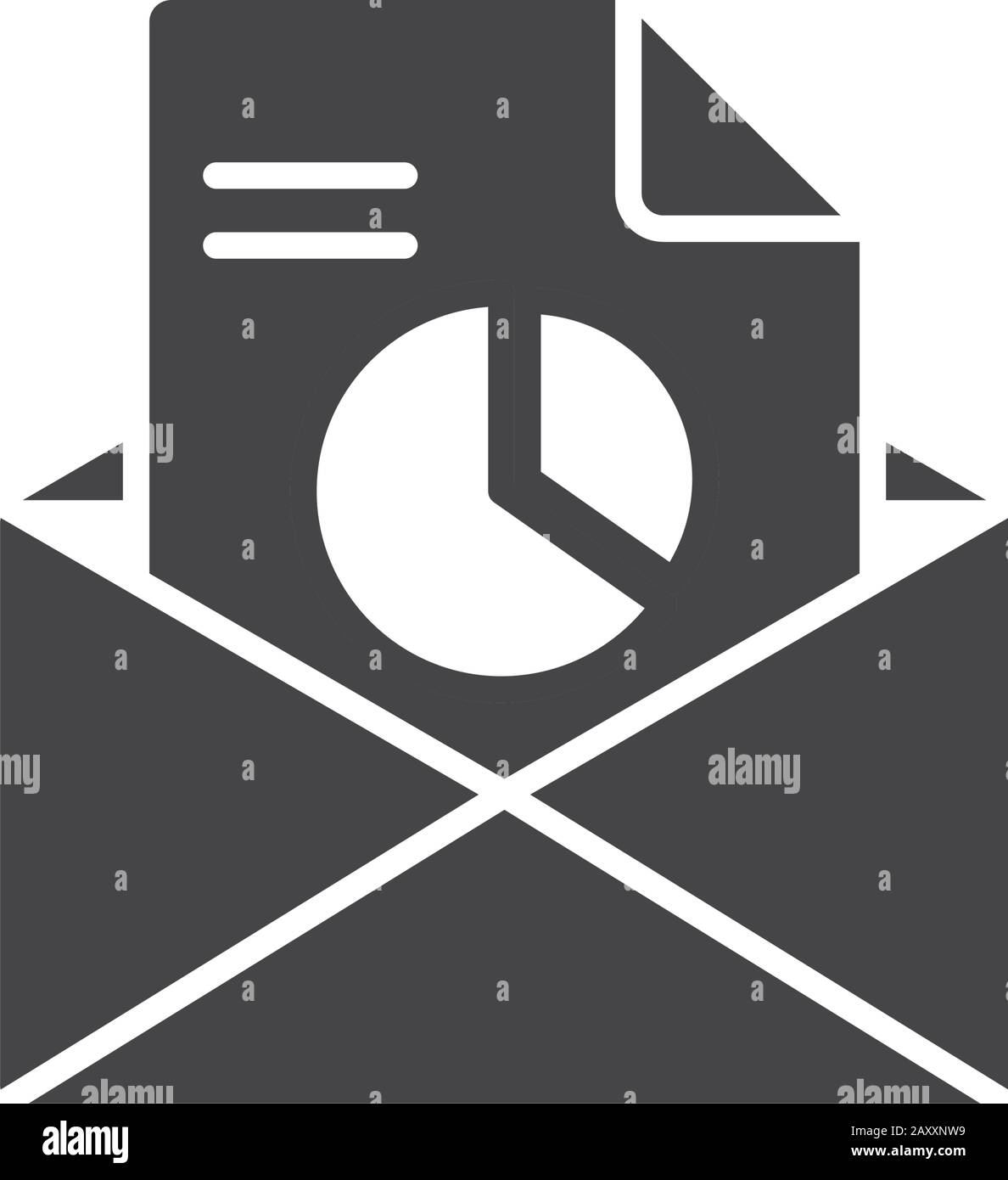 office envelope document report chart stationery supply vector ...