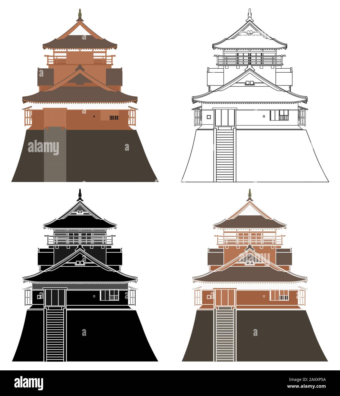 Japan house tour Stock Vector Images - Alamy