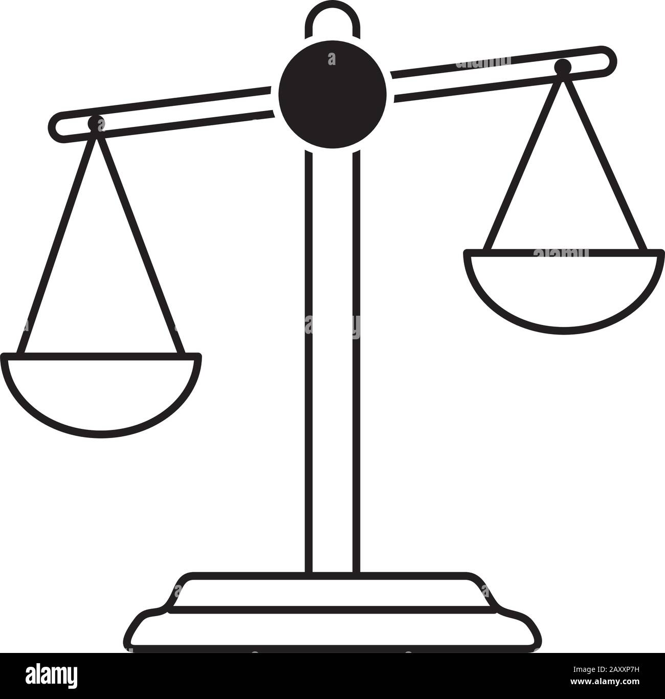 money business financial balance line style icon vector illustration ...