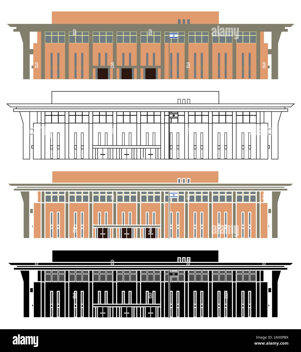 Knesset israel Stock Vector Images - Alamy