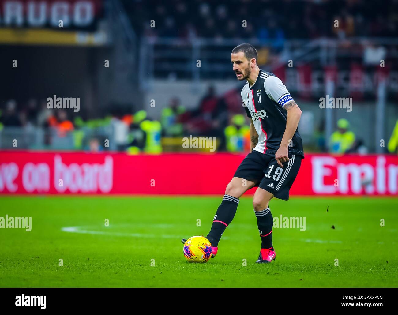 Milano, Italy. 13th Feb, 2020. leonardo bonucci of juventus during AC Milan vs Juventus FC ...