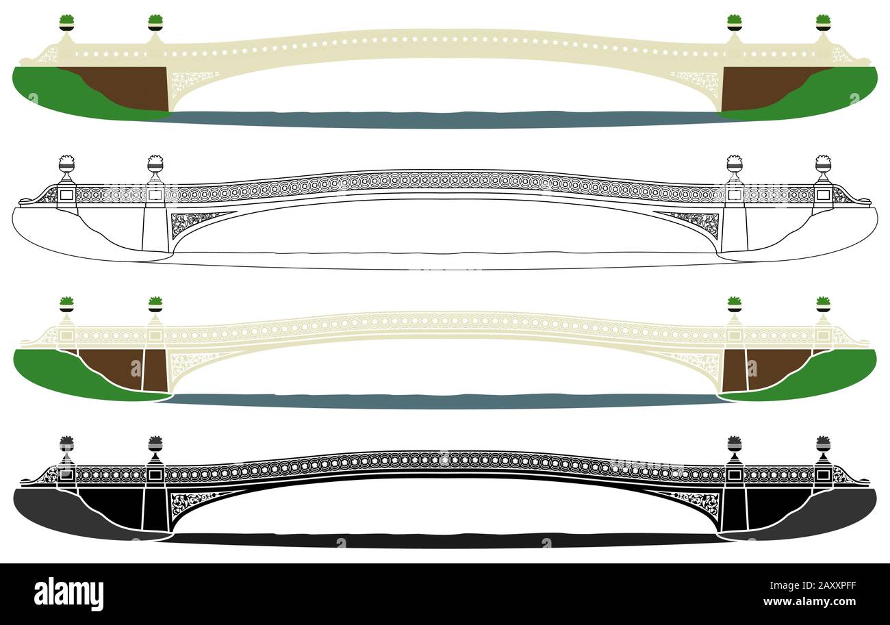 Walkway bridge Stock Vector Images - Alamy