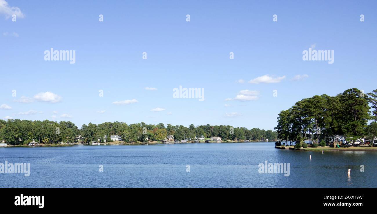 Panorama of Lake Sinclair in Georgia, USA Stock Photo - Alamy