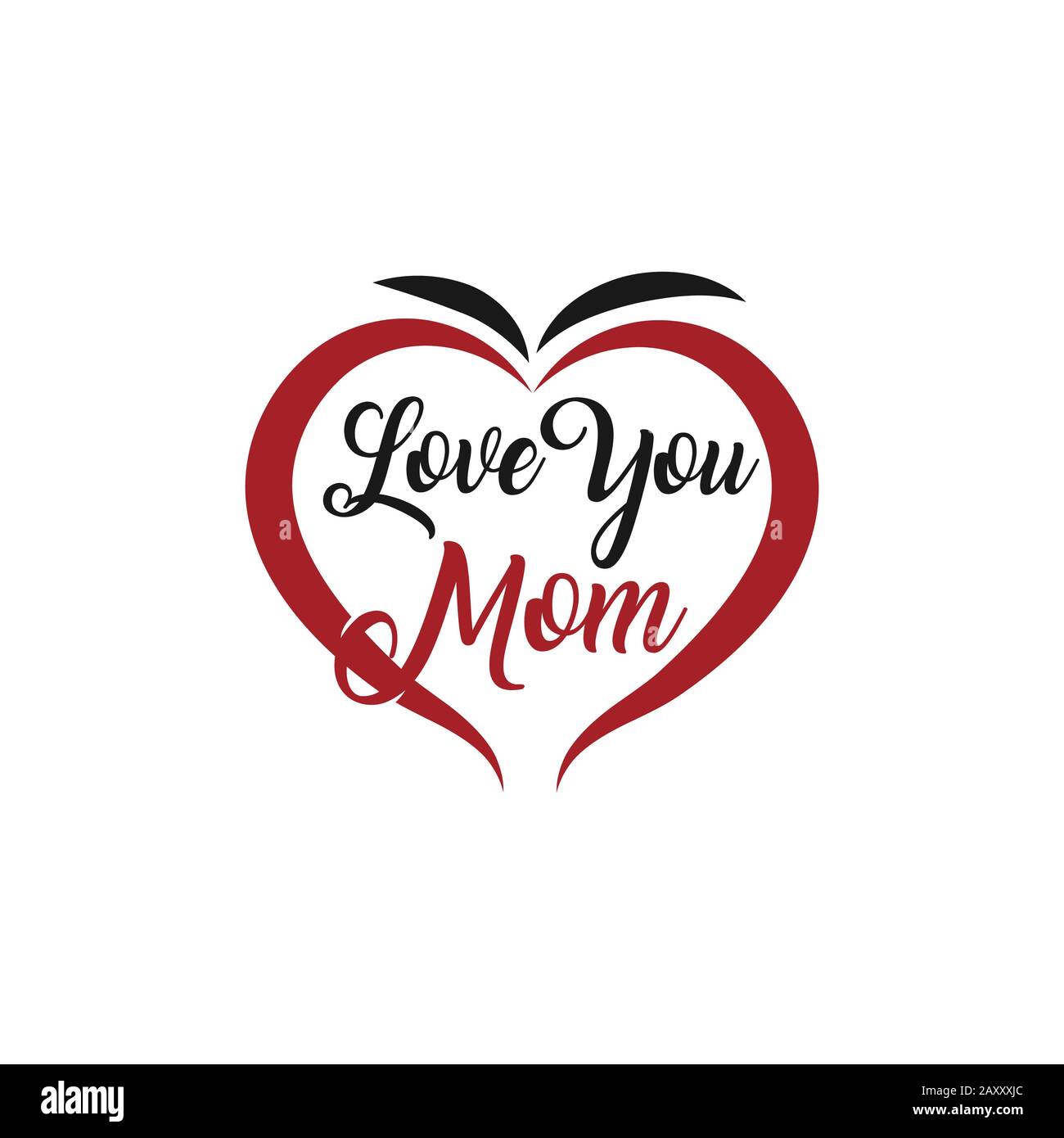 I Love You Mom Calligraphy