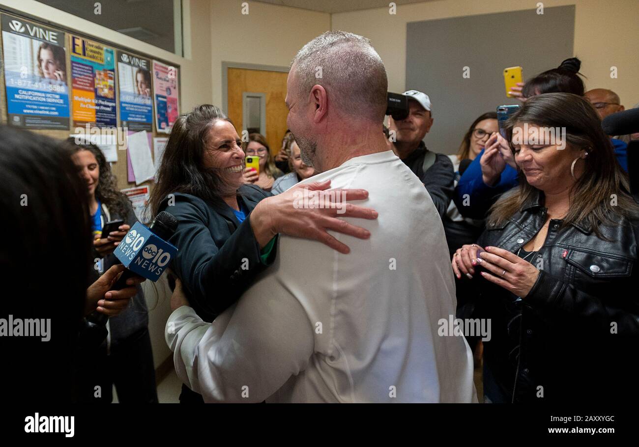 Placerville, CA, USA. 13th Feb, 2020. Ricky Leo Davis is released from ...