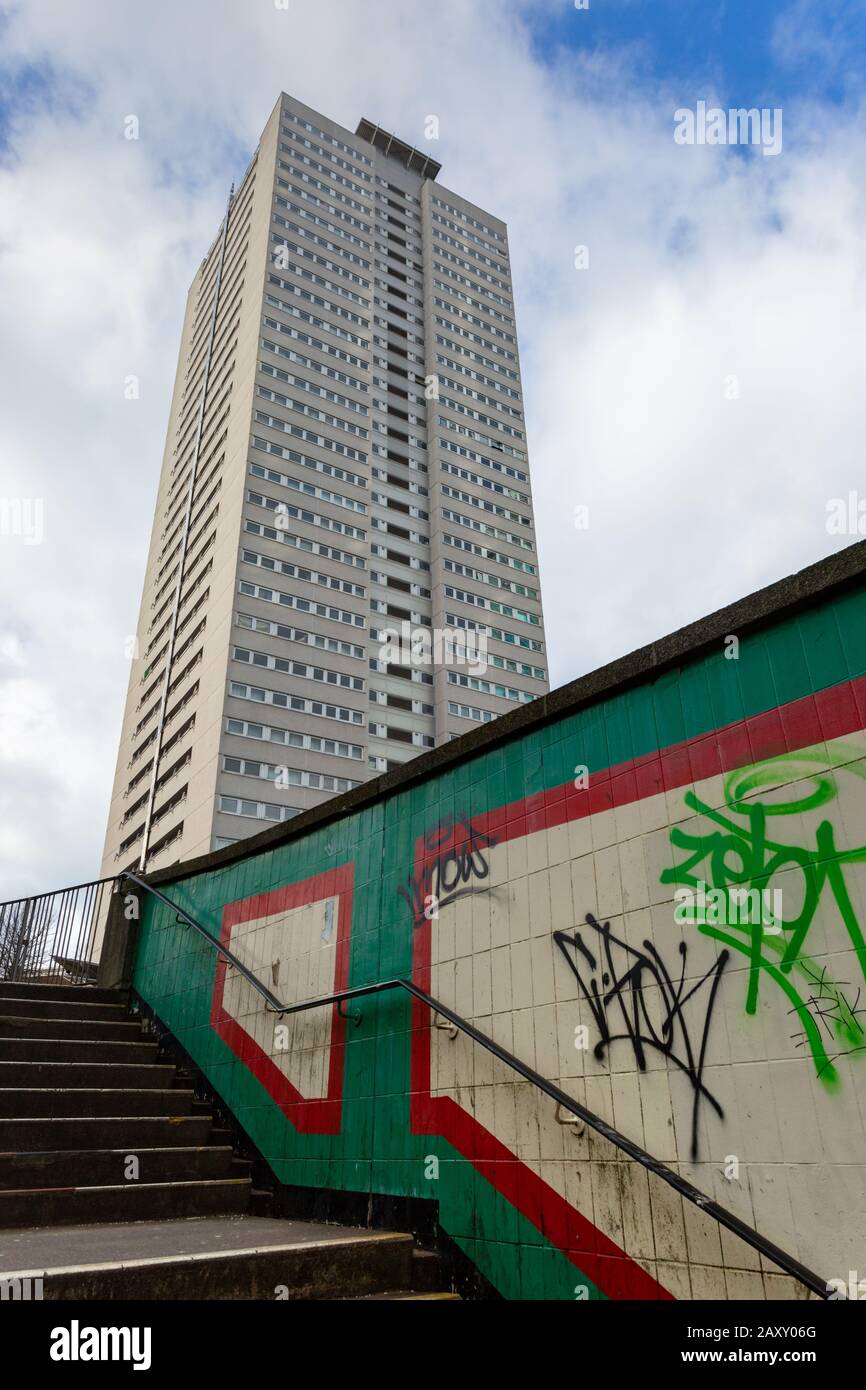Underpass or pedestrian subway, Birmingham city centre, UK Stock Photo ...