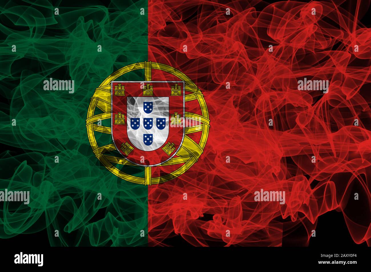 Portugal smoke flag hi-res stock photography and images - Alamy