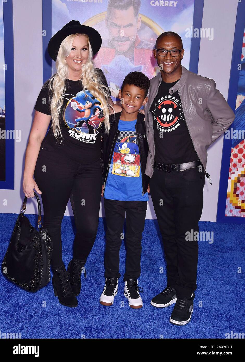 WESTWOOD, CA - FEBRUARY 12: Tommy Davidson (R) and family attend the LA ...