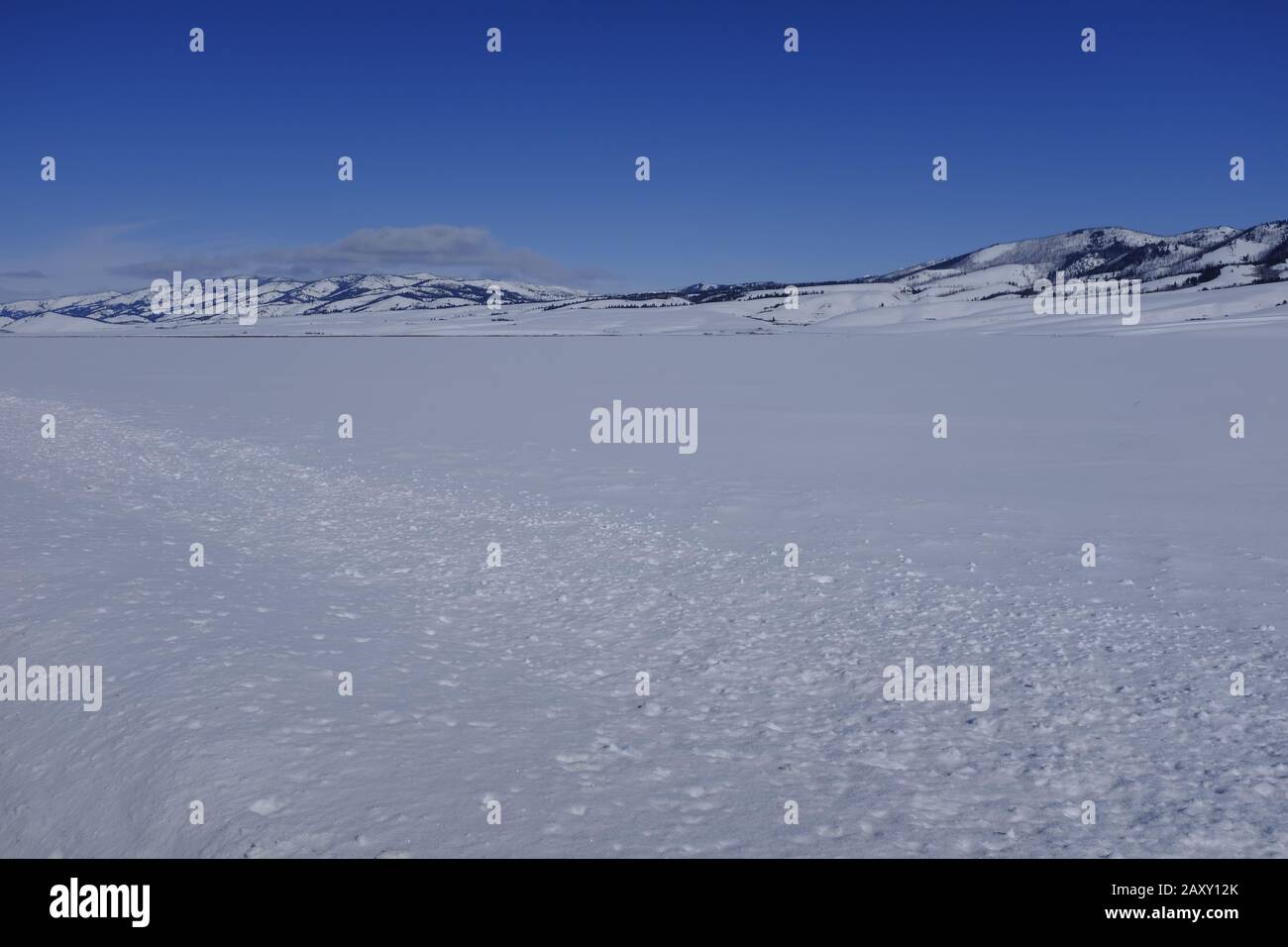 Sawtooth Valley near Stanley, Idaho with winter snow Stock Photo - Alamy