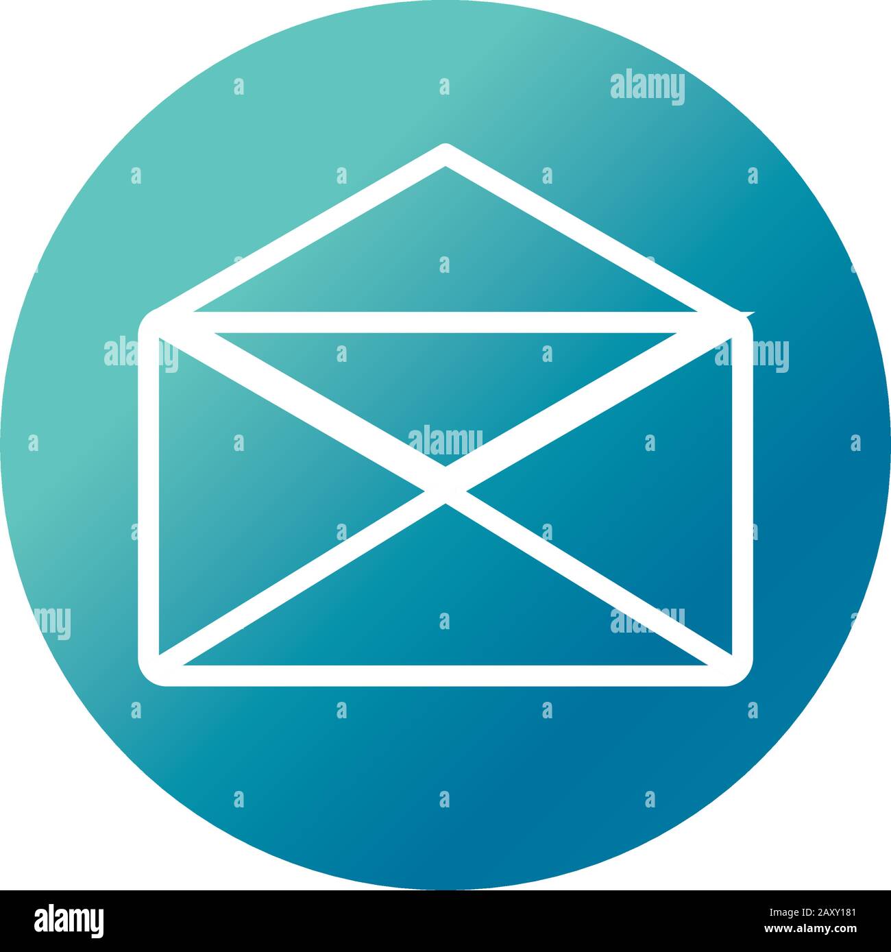 office envelope letter stationery supply vector illustration block ...