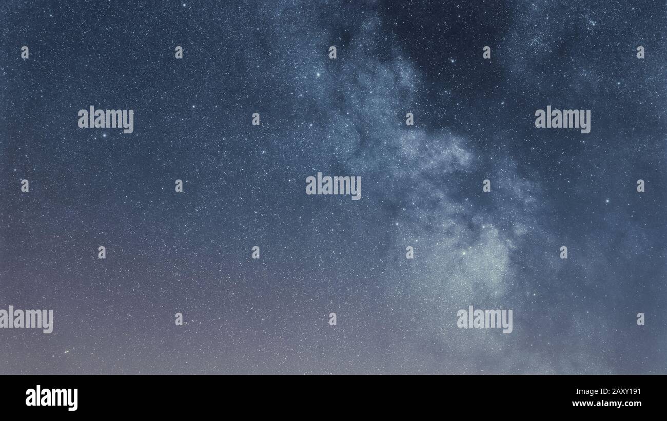 Night sky with shiny stars, Milky Way galaxy Stock Photo - Alamy