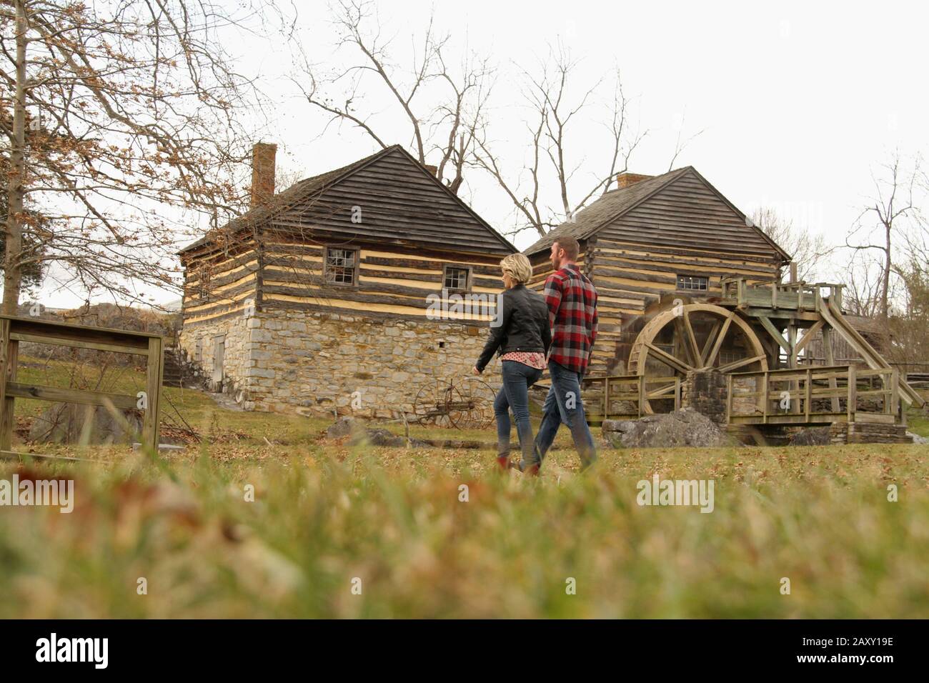 The historical grist mill on the grounds of McCormick Farm/Shenandoah ...