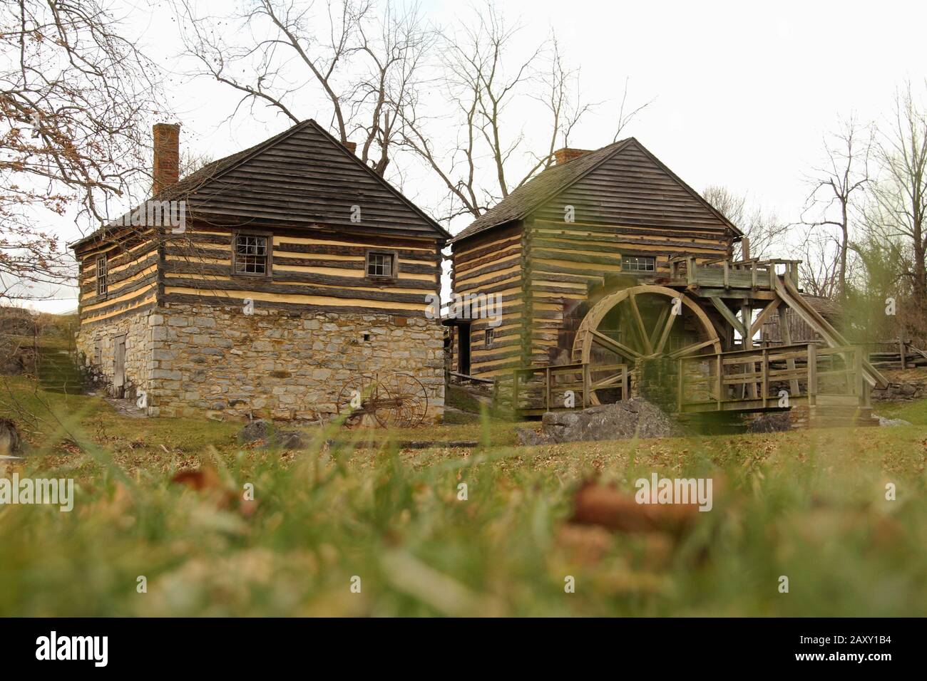 The historical grist mill on the grounds of McCormick Farm/Shenandoah ...