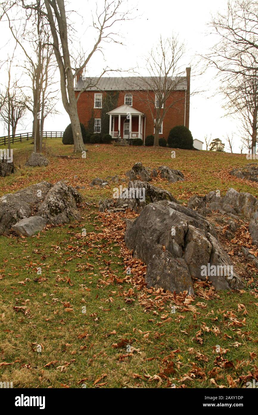 The historical manor house on the grounds of McCormick Farm/Shenandoah ...