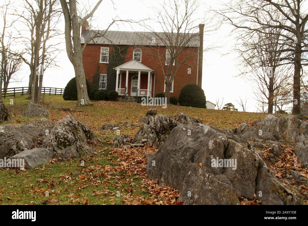 The historical manor house on the grounds of McCormick Farm/Shenandoah ...