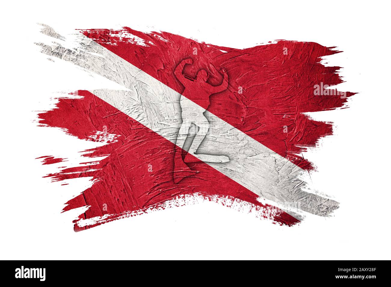 Red safety flag Cut Out Stock Images & Pictures - Alamy