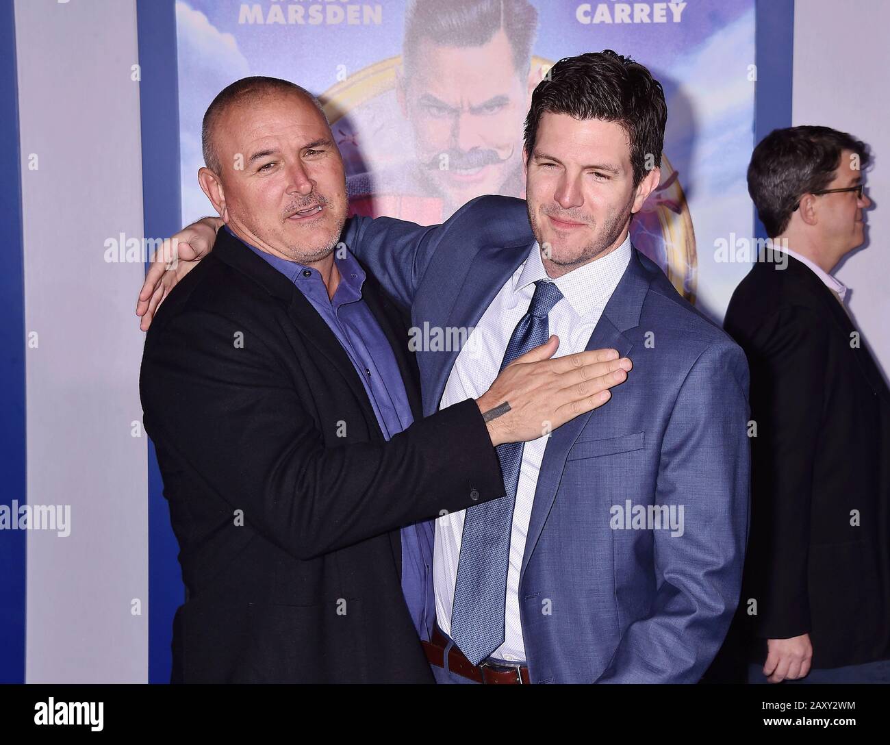 WESTWOOD, CA - FEBRUARY 12: Director Jeff Fowler (R) and producer Tim ...