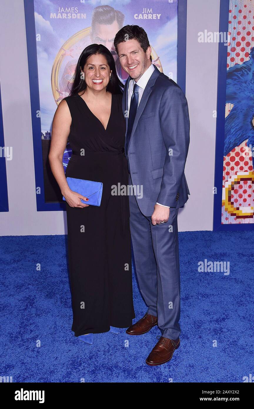 WESTWOOD, CA - FEBRUARY 12: Director Jeff Fowler (R) and guest attend ...