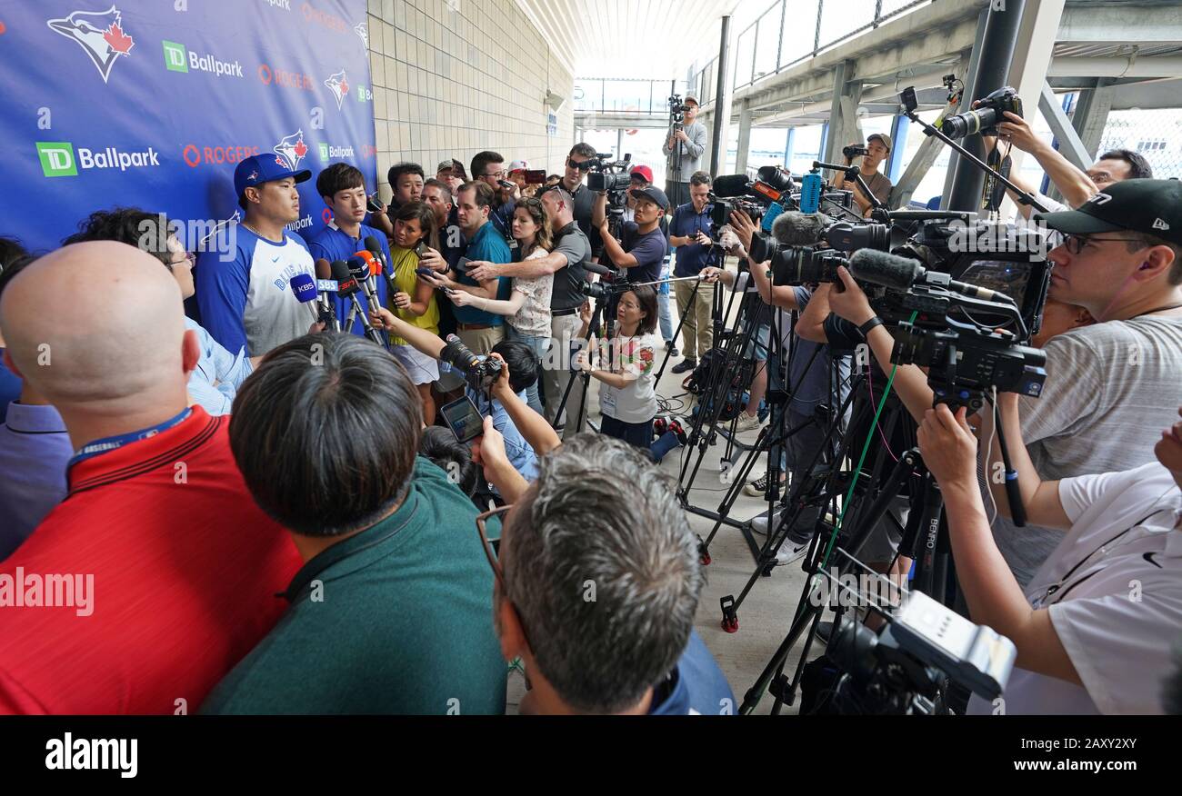 14th Feb, 2020. S. Korean MLB pitcher Ryu Hyun-jin South Korean pitcher ...