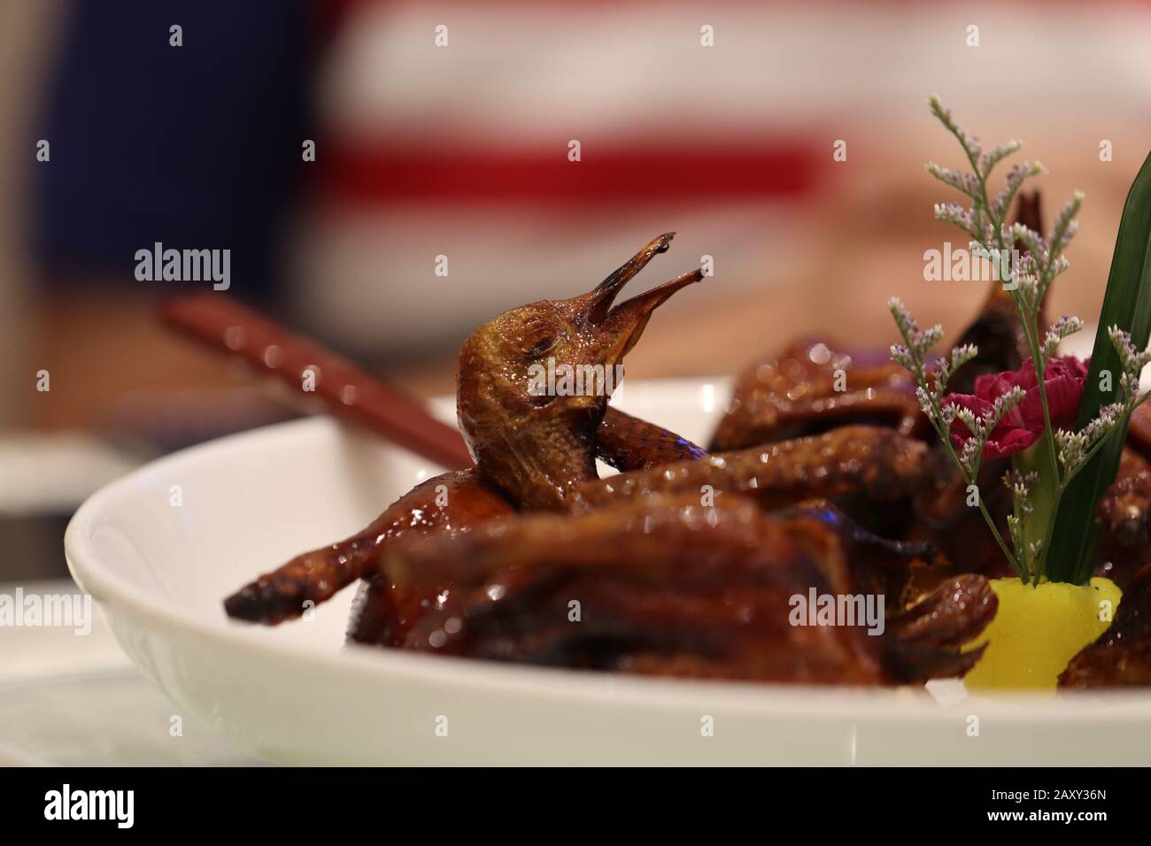 Roast Duck With Head